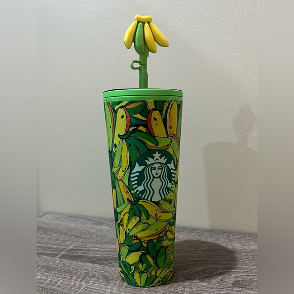 Starbucks | Dining | Starbucks Summer 225 Farm Rio Banana Straw Topper ...